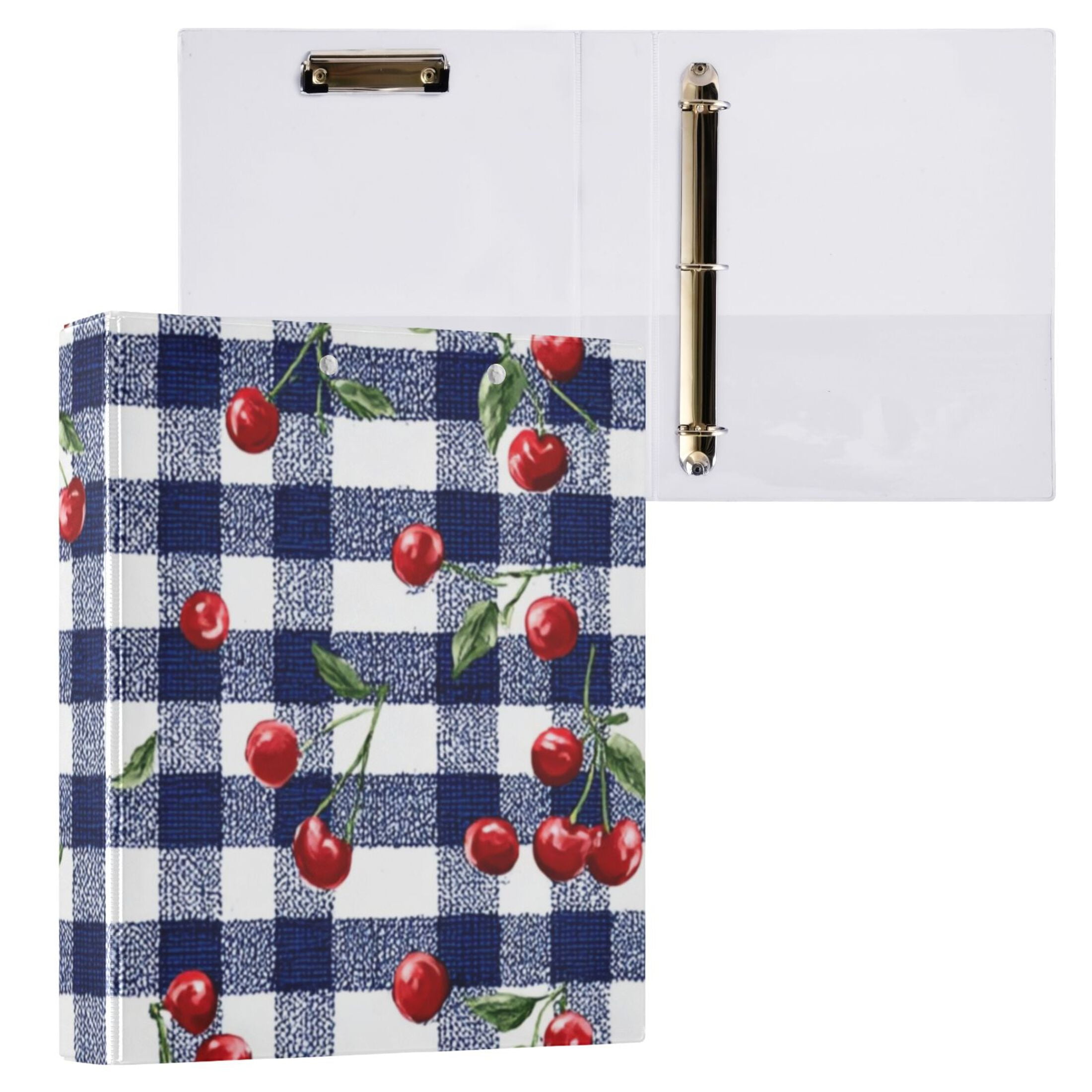 Hard Shell Ring Binder With Clip Holds 200 Sheets Office Home ...