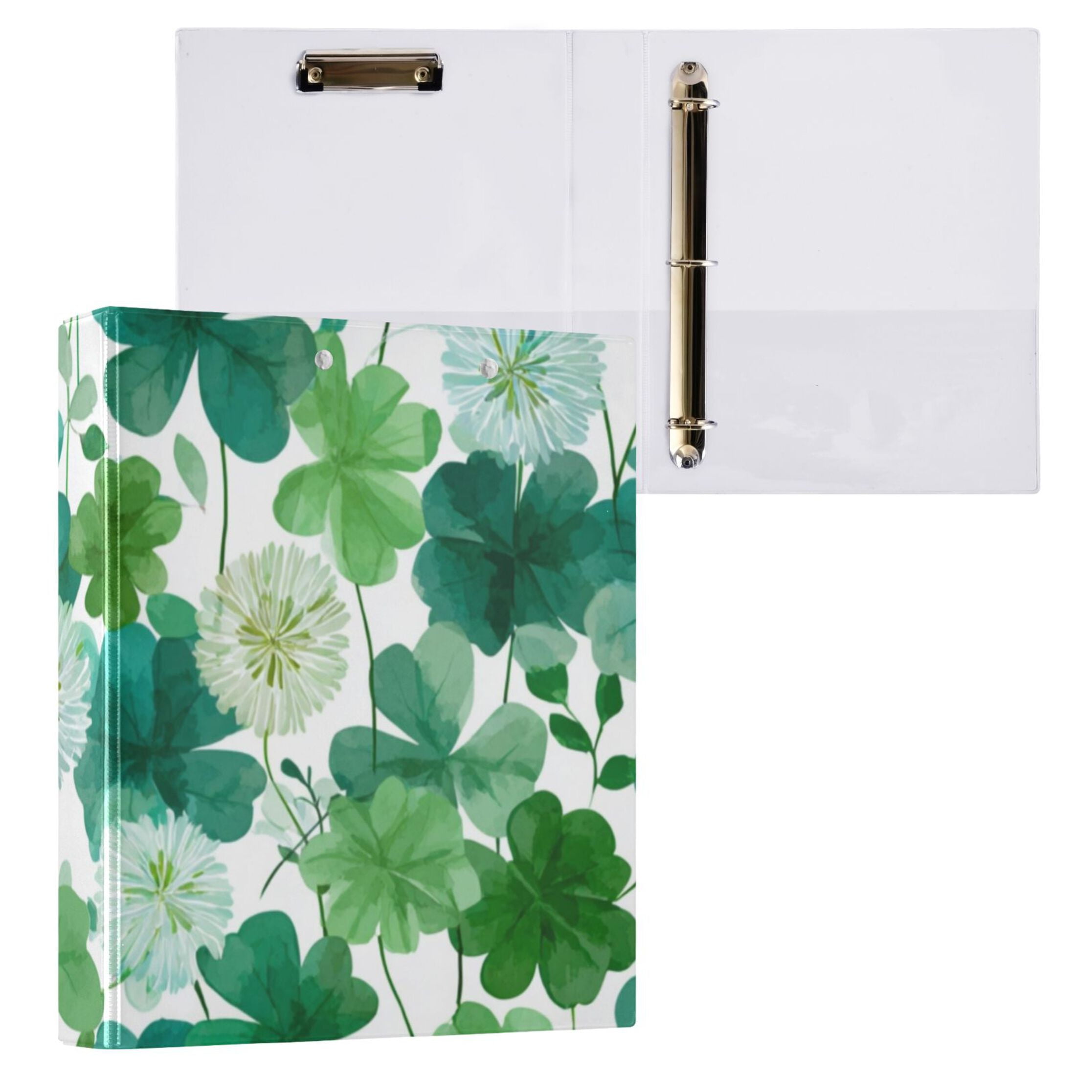 Hard Shell Ring Binder With Clip Holds 200 Sheets Office Home ...