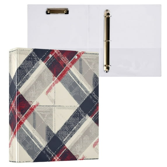 Hard Shell Ring Binder With Clip Holds 200 Sheets Office Home ...