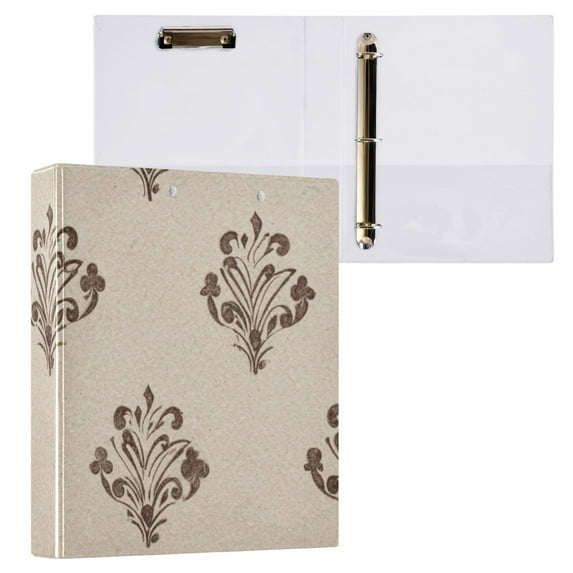 Hard Shell Ring Binder With Clip Holds 200 Sheets Office Home ...