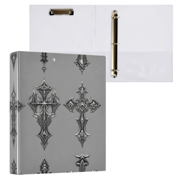 Hard Shell Ring Binder With Clip Holds 200 Sheets Office Home ...
