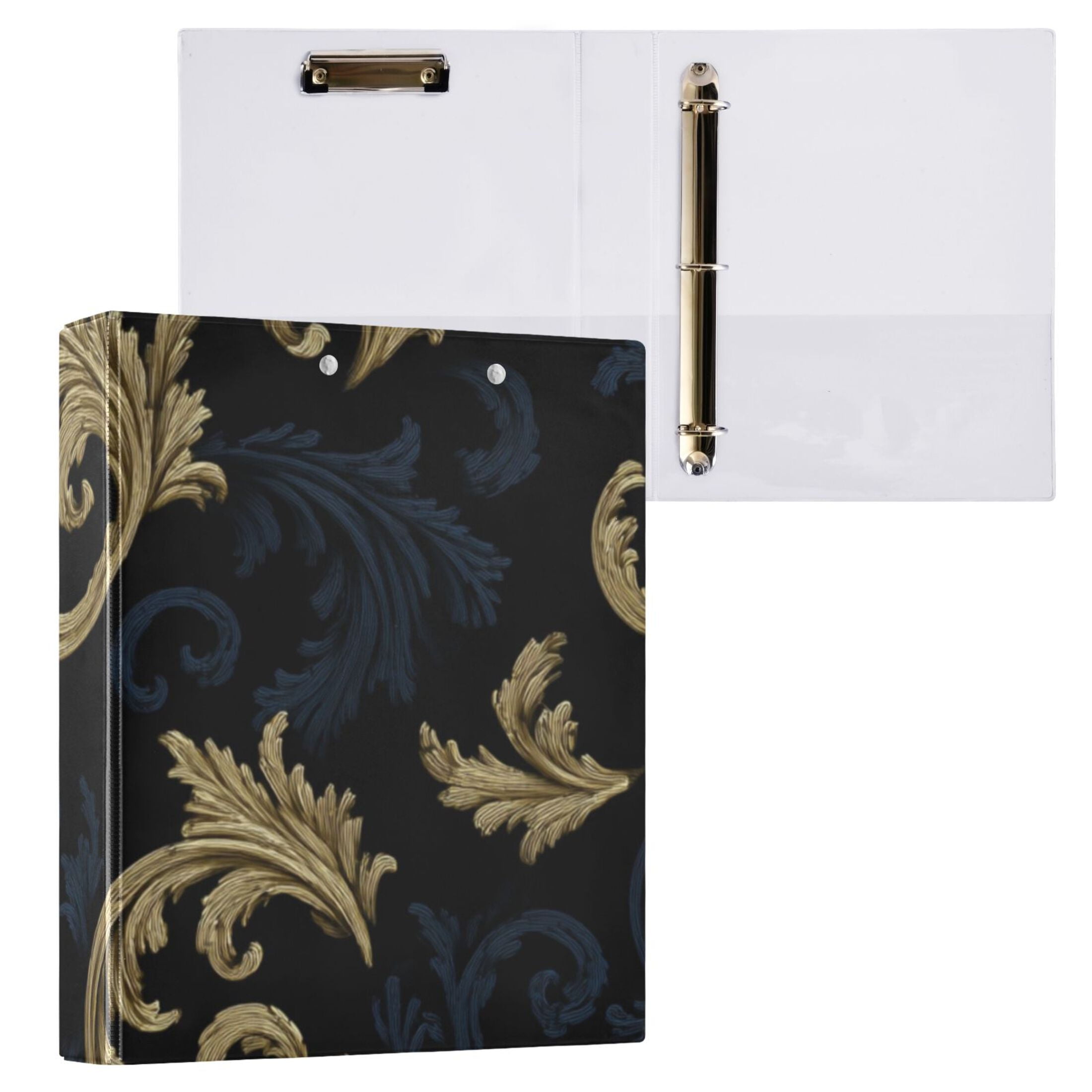 Hard Shell Ring Binder With Clip Holds 200 Sheets Office Home ...