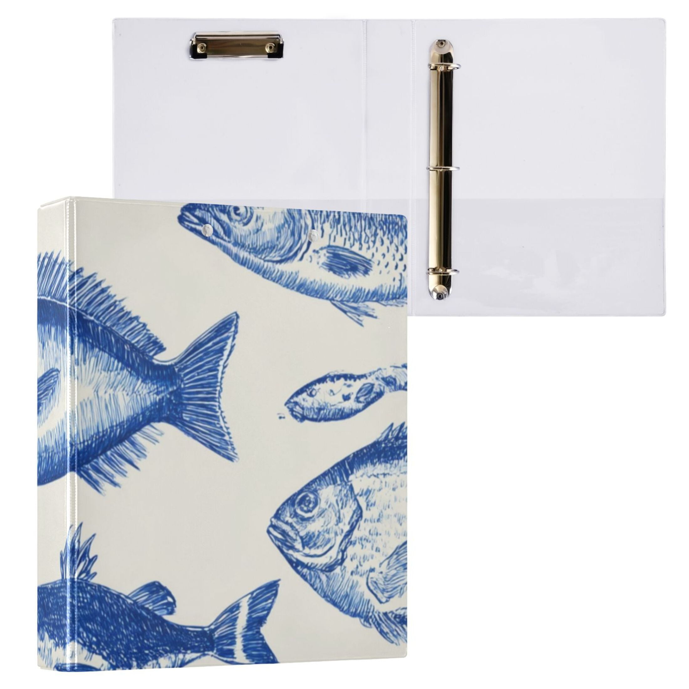 Hard Shell Ring Binder With Clip Holds 200 Sheets Office Home ...