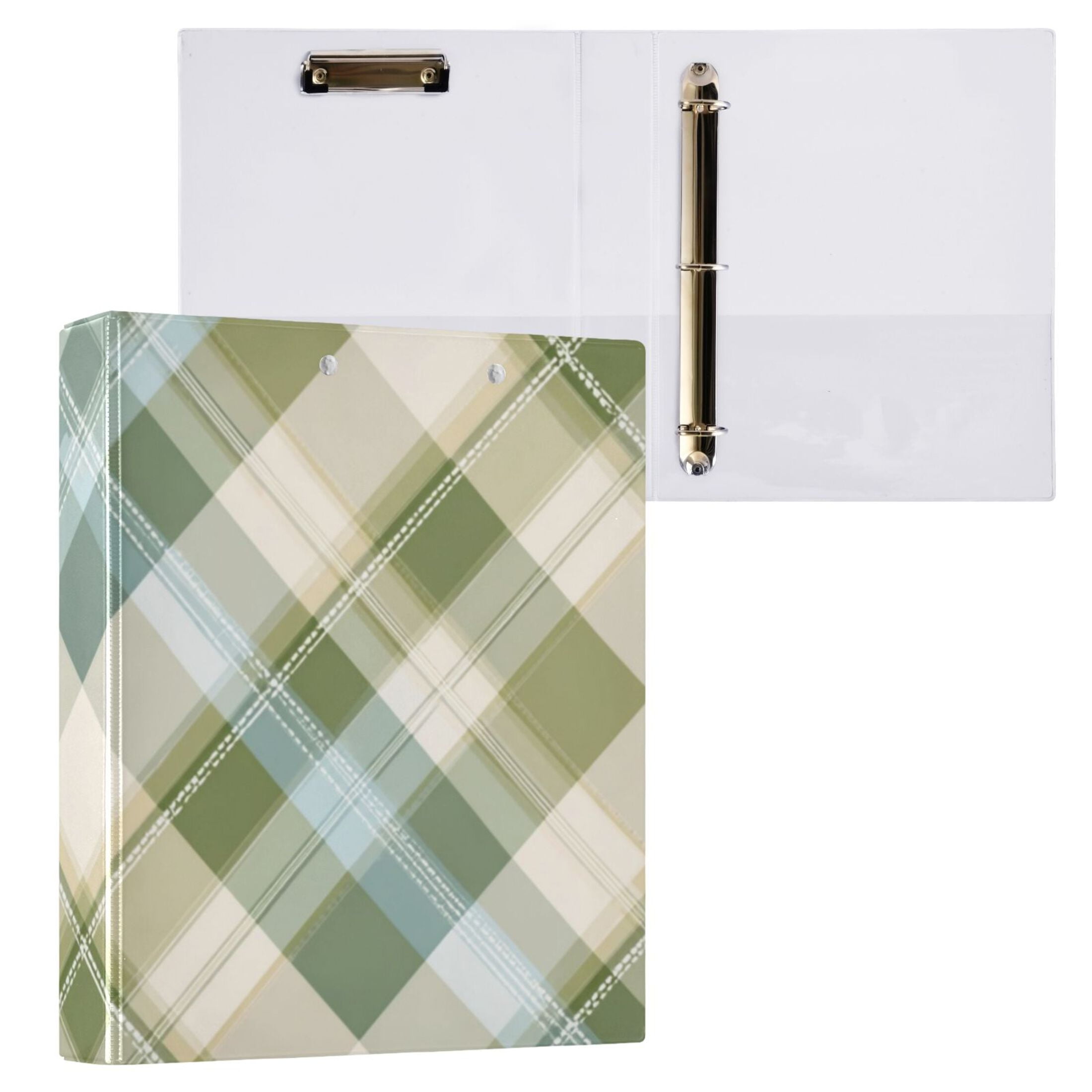 Hard Shell Ring Binder With Clip Holds 200 Sheets Office Home ...