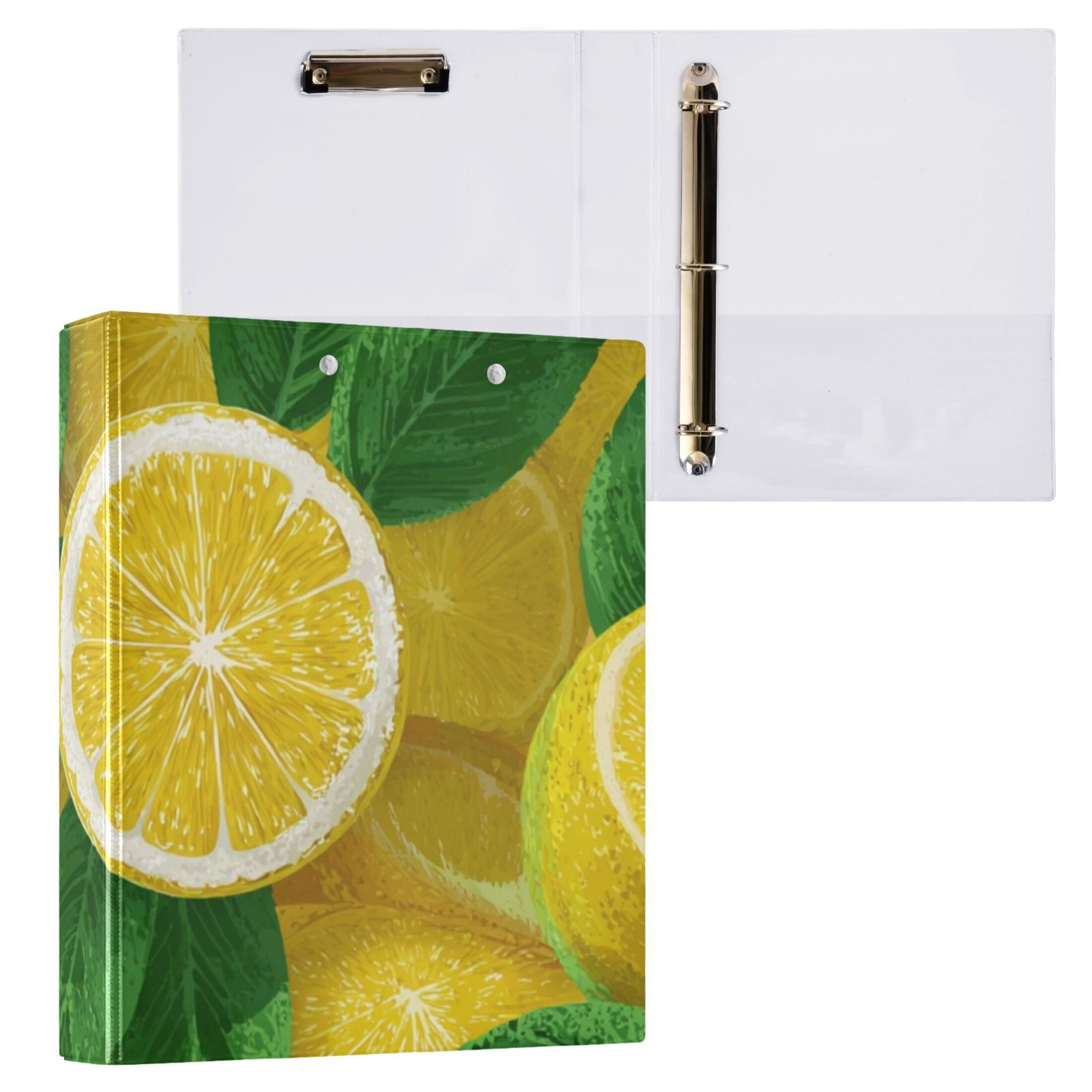 Hard Shell Ring Binder With Clip Holds 200 Sheets Office Home ...