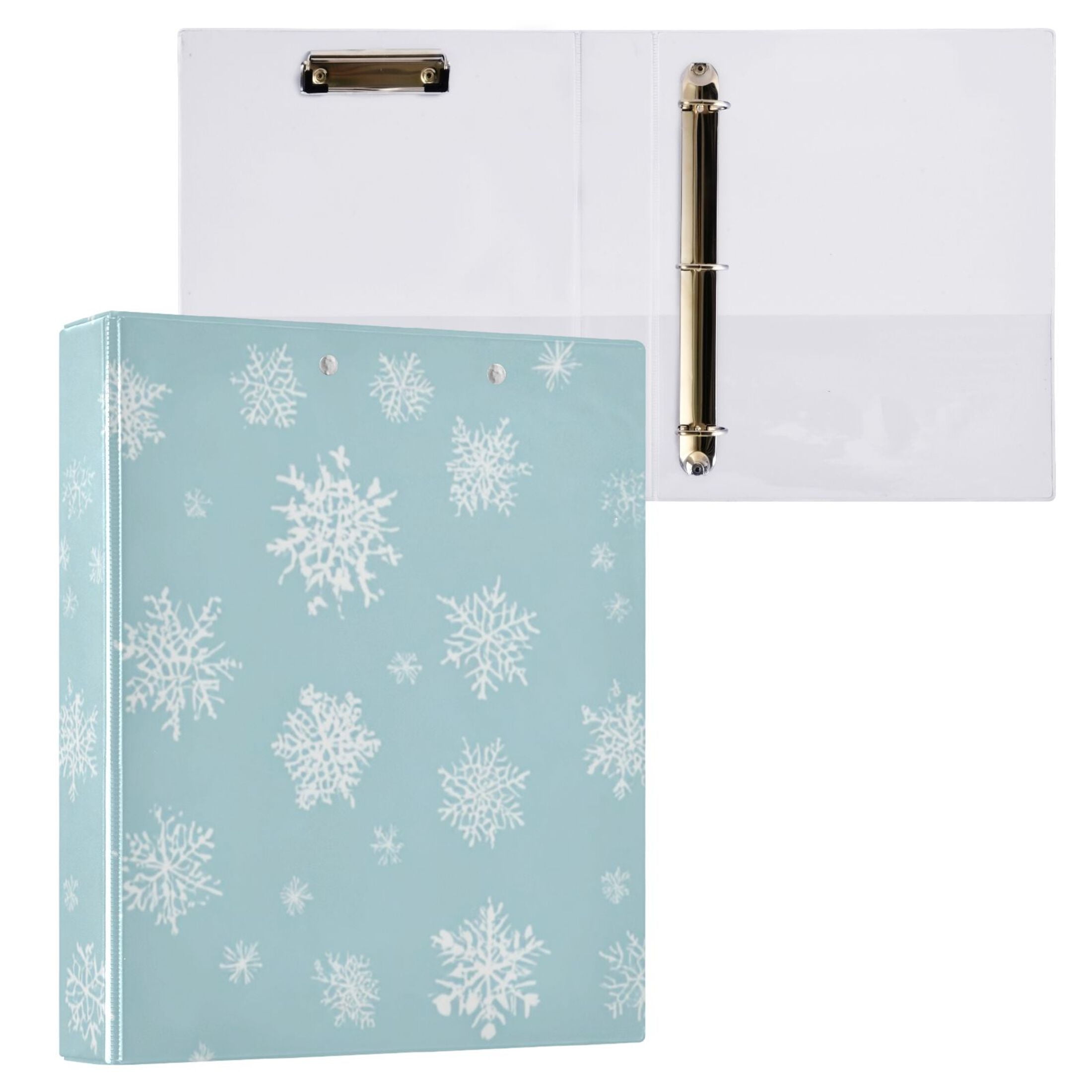 Hard Shell Ring Binder With Clip Holds 200 Sheets Office Home ...
