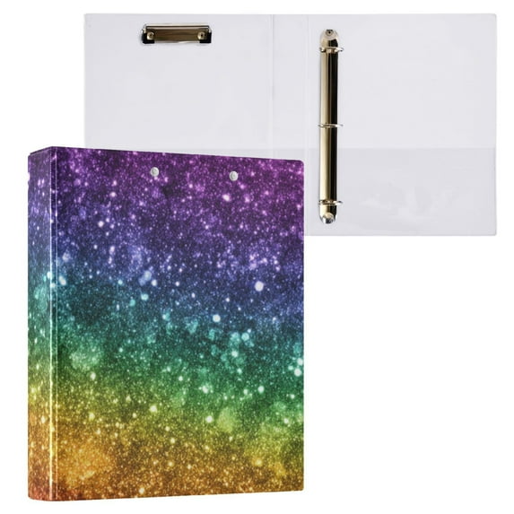Hard Shell Ring Binder With Clip Holds 200 Sheets Office Home ...