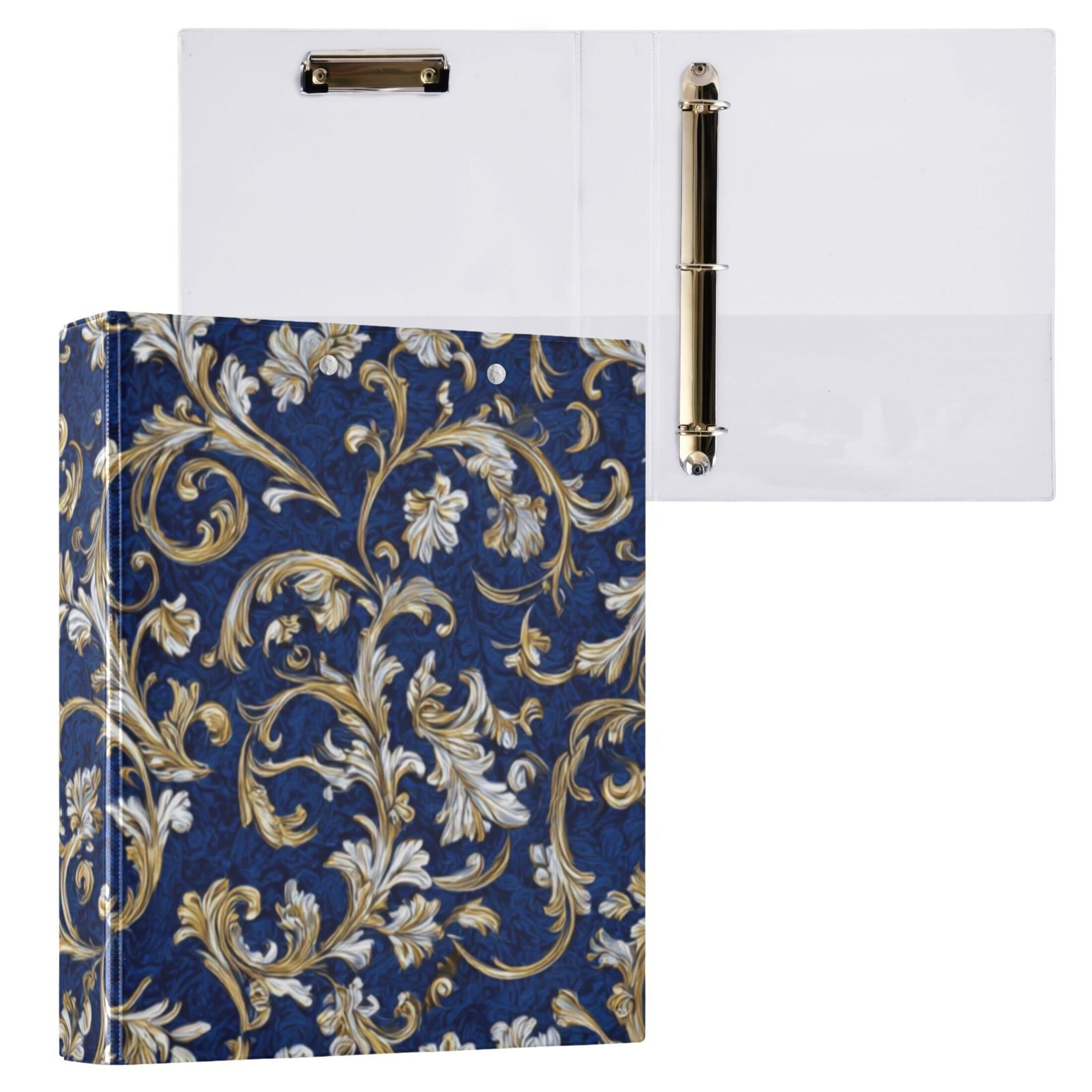 Hard Shell Ring Binder With Clip Holds 200 Sheets Office Home ...