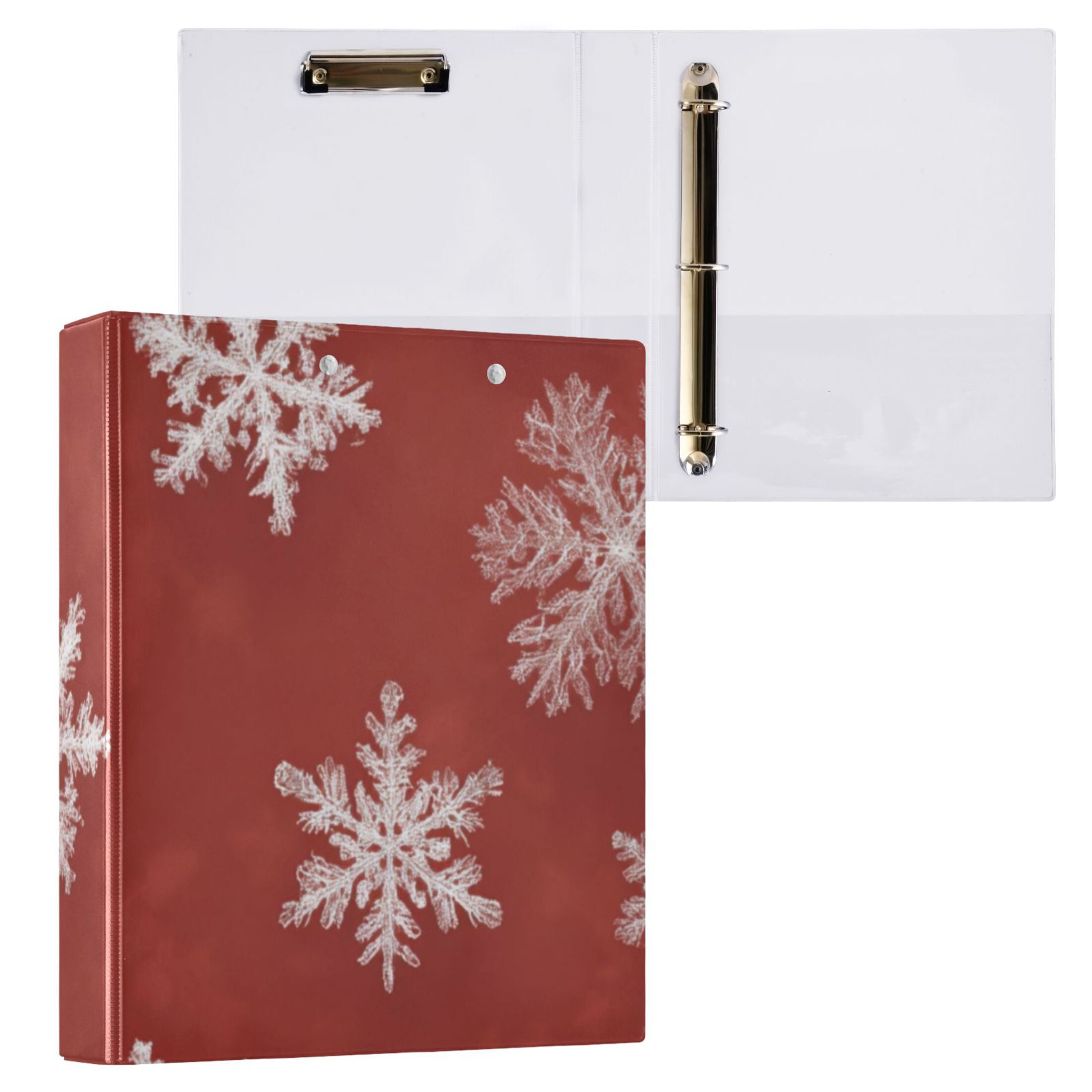 Hard Shell Ring Binder With Clip Holds 200 Sheets Office Home ...