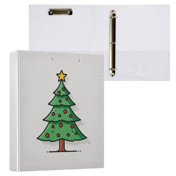 Hard Shell Ring Binder With Clip Holds 200 Sheets Office Home ...