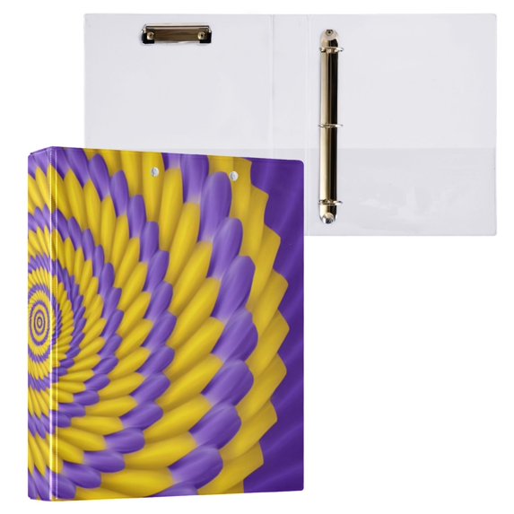 Hard Shell Ring Binder With Clip Holds 200 Sheets Office Home ...
