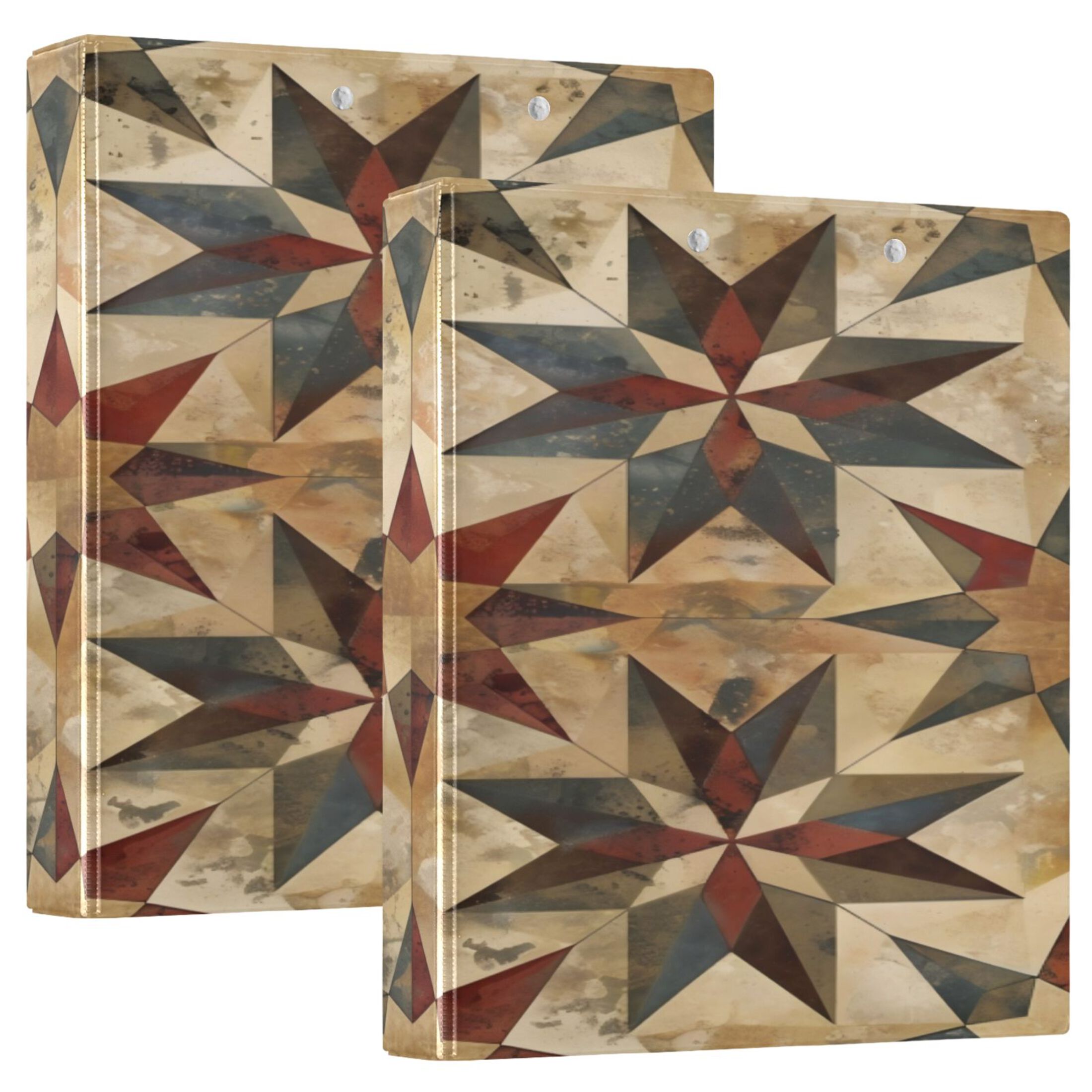 Hard Shell Ring Folder 3 Ring Design 12.4x10.63x2.36 Inches One Sizex1 ...