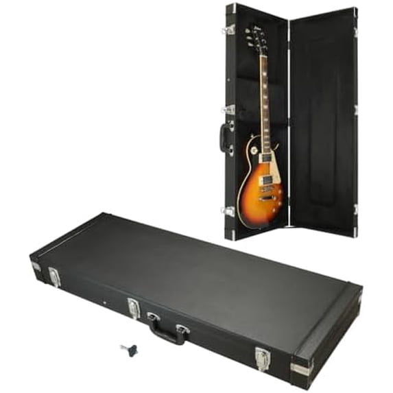 Hard Shell Shell, Electric Guitar, Lockable, Pu Leather, Key, 39 Inches ...