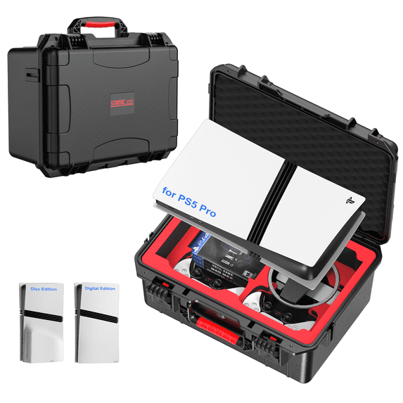 Hard Shell Travel Case for 2023 New PS5 Slim, Shock-Absorbing ...