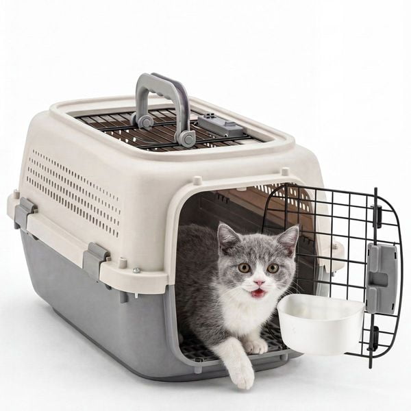 Hard-Sided Dog and Cat Carrier, TSA Airline Approved, for Small to ...