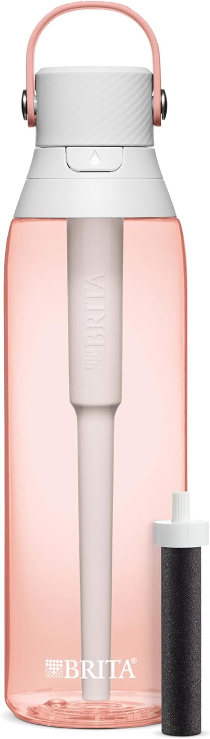 Hard-Sided Plastic Premium Filtering Water Bottle, BPA-Free, Reusable ...