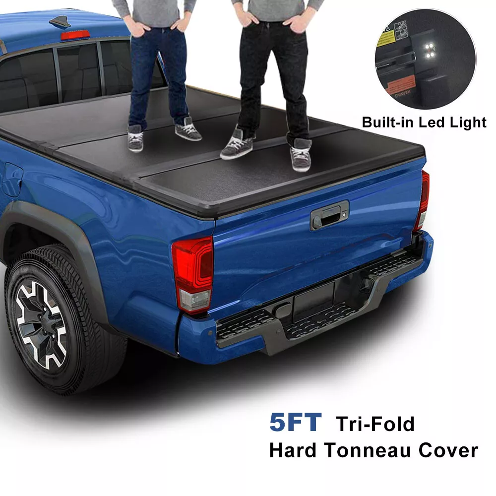 Hard Solid Tri-Fold Truck Bed Tonneau Cover for 2019-2024 Ranger 5FT ...