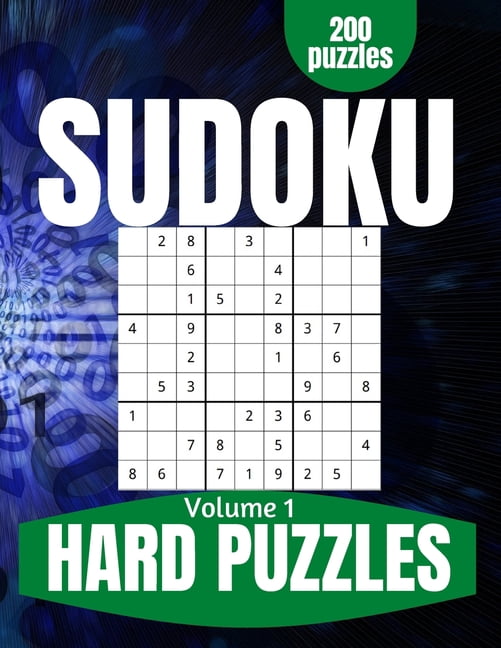 Hard Sudoku Book: Difficult Large Print Sudoku Puzzles for Adults and ...