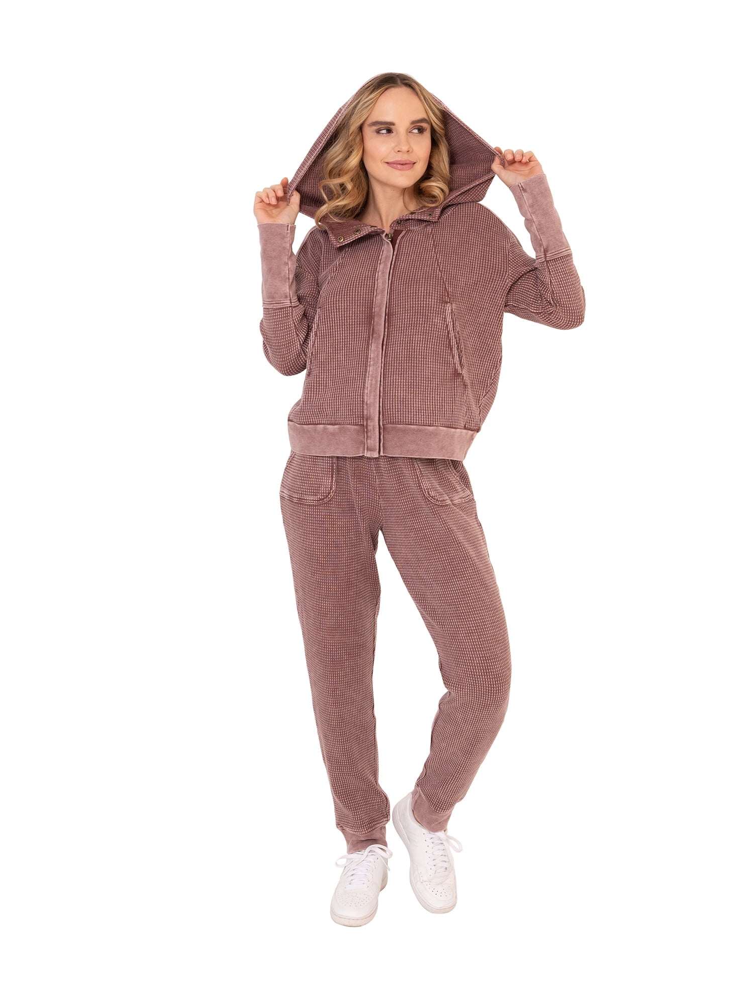 Hard Tail Women's Thermal Hoodie & Pant Set, Sizes S-3X - Walmart.com