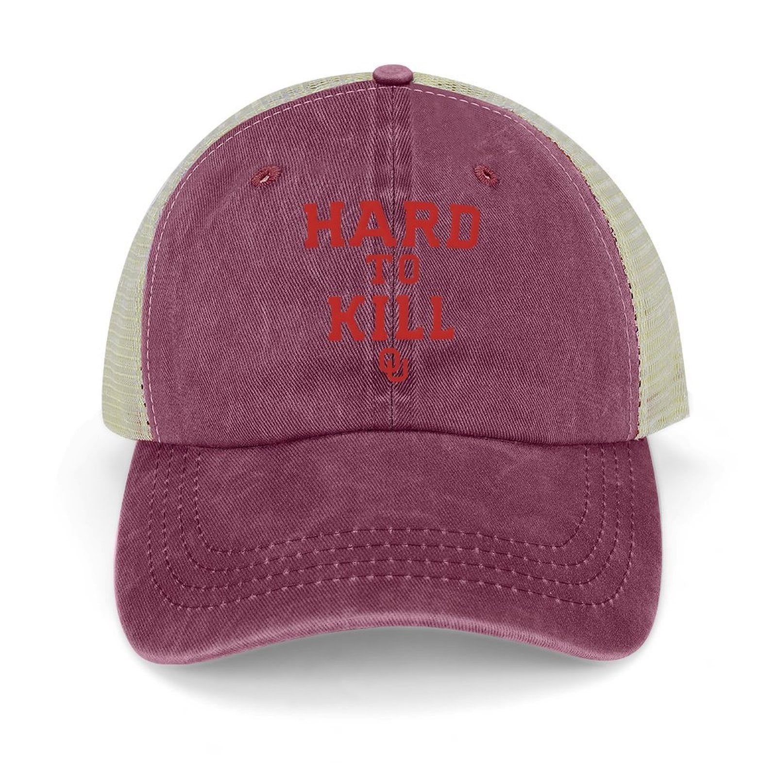 Hard To Kill Wine Red Hat Adjustable Funny Fashion Unisex Baseball Cap ...