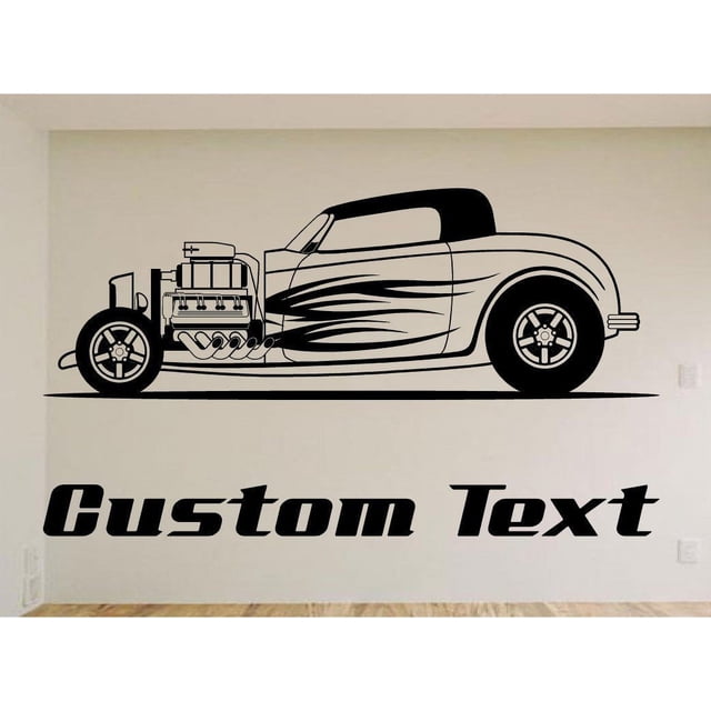 Hard Top Rat Rod Car Wall Decal - Auto Wall Mural - Vinyl Stickers ...
