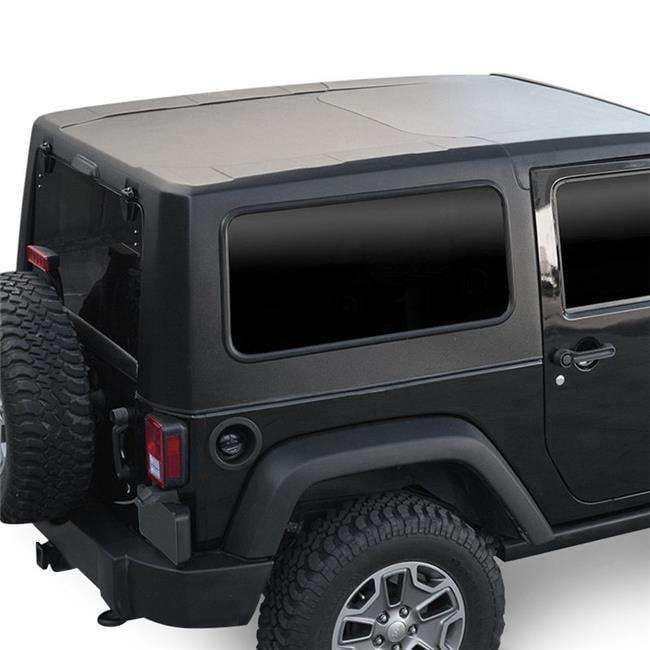 Hard Top Square Back for 2007-2018 Jeep Wrangler JK 2 Door - 2 Piece ...