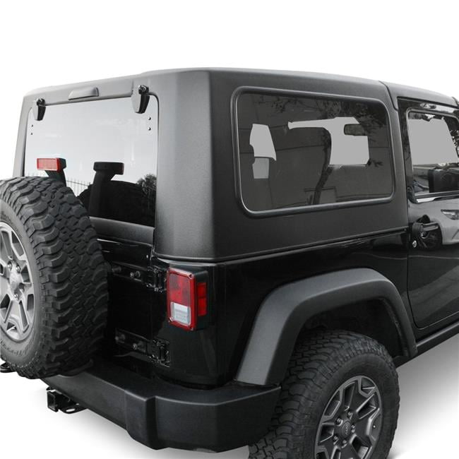 Hard Top Square Back for 2007-2018 Jeep Wrangler JK 4 Door - 2 Piece ...