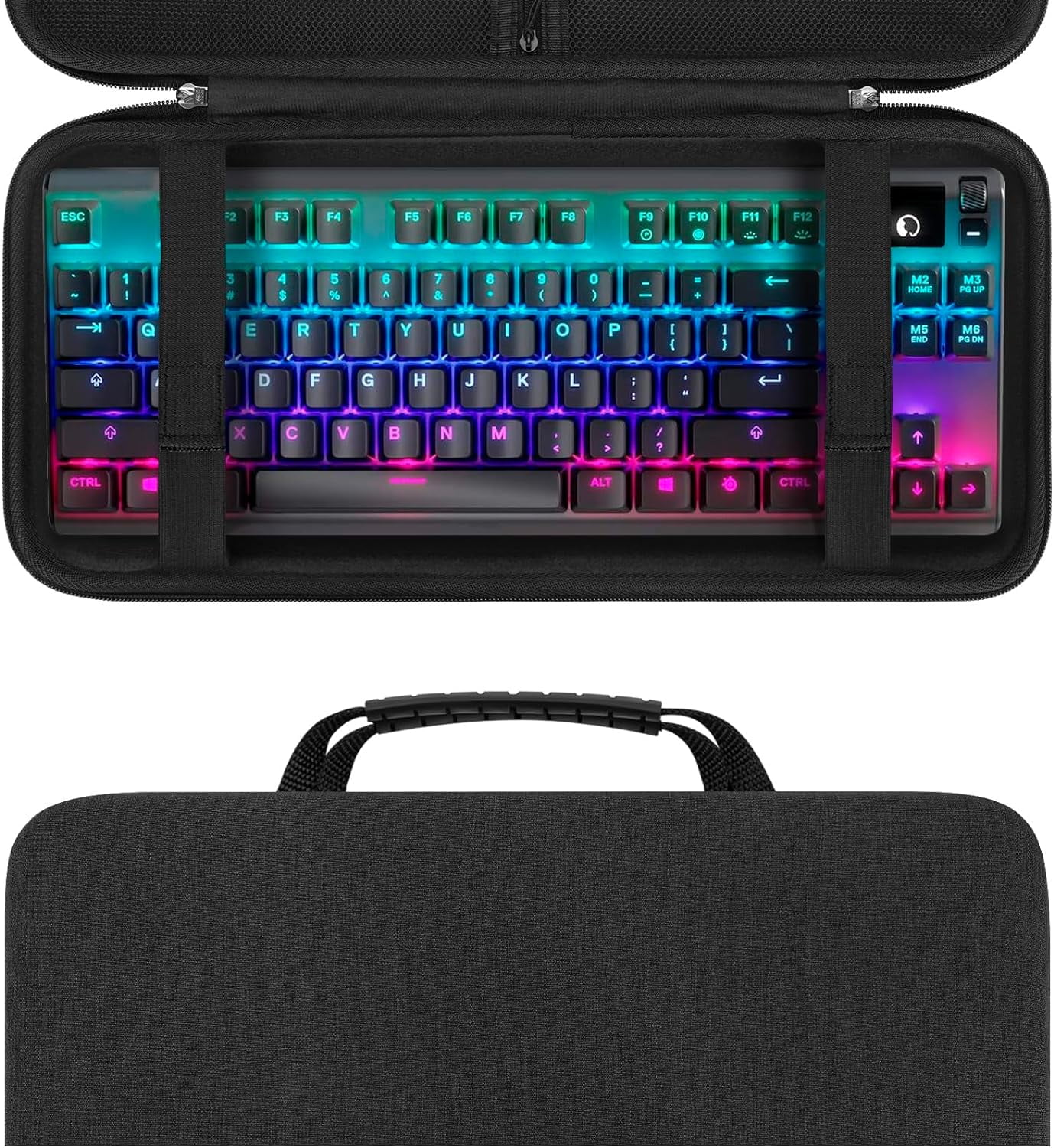Hard Travel Case Compatible with TKL Tenkeyless Wireless/Wired Keyboard ...
