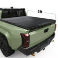 Hard Tri-Fold Style Bed Tonneau Cover W/LED Fits 2015-2024 Chevy ...
