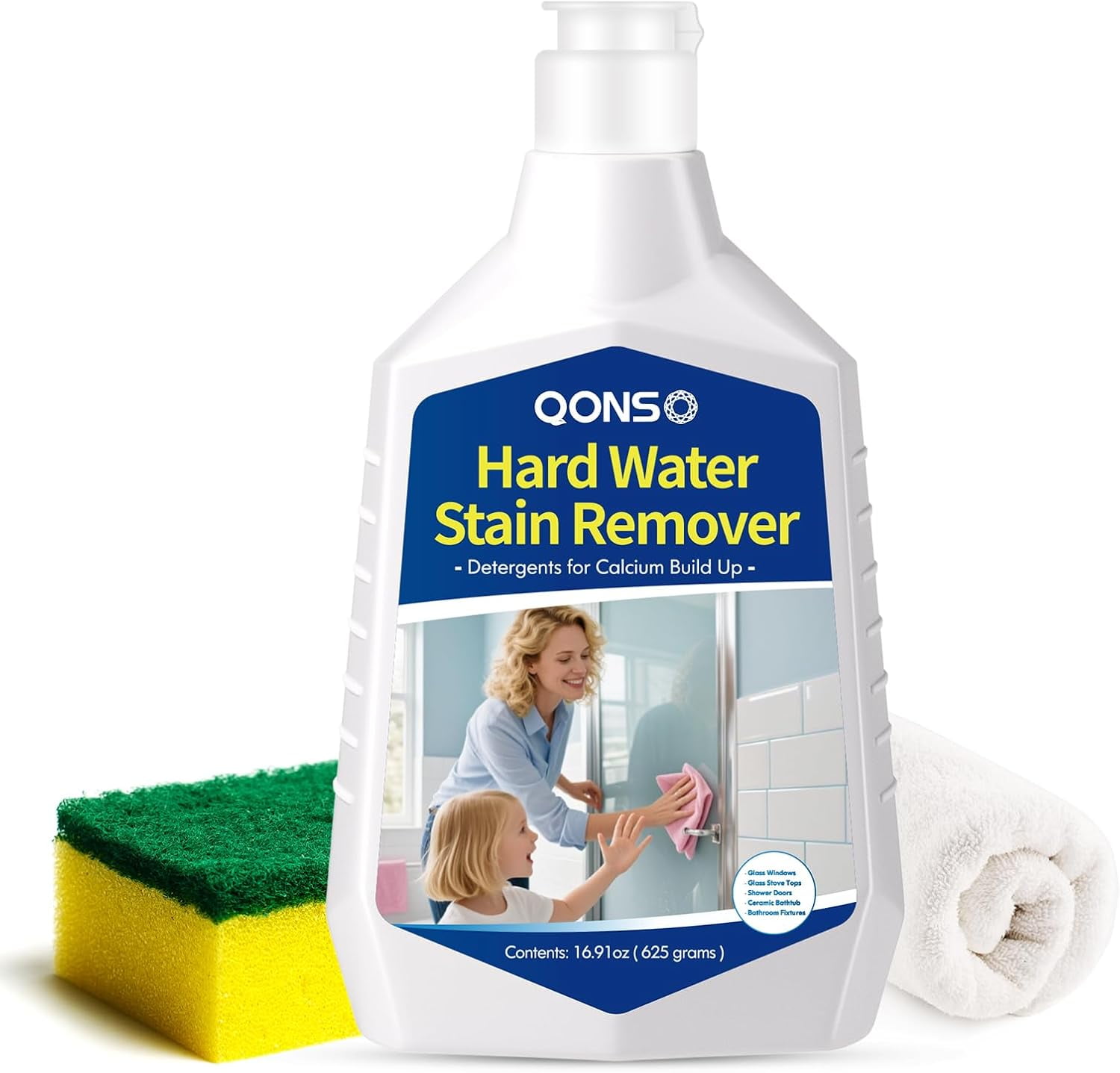 Hard Water Stain Remover, Shower Glass Door Cleaner Cream For Hard ...