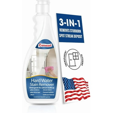 Bathroom & Glass Cleaner - Powerful Foaming Descaler for Tiles, Faucets & Tubs - 60ml Stain ...