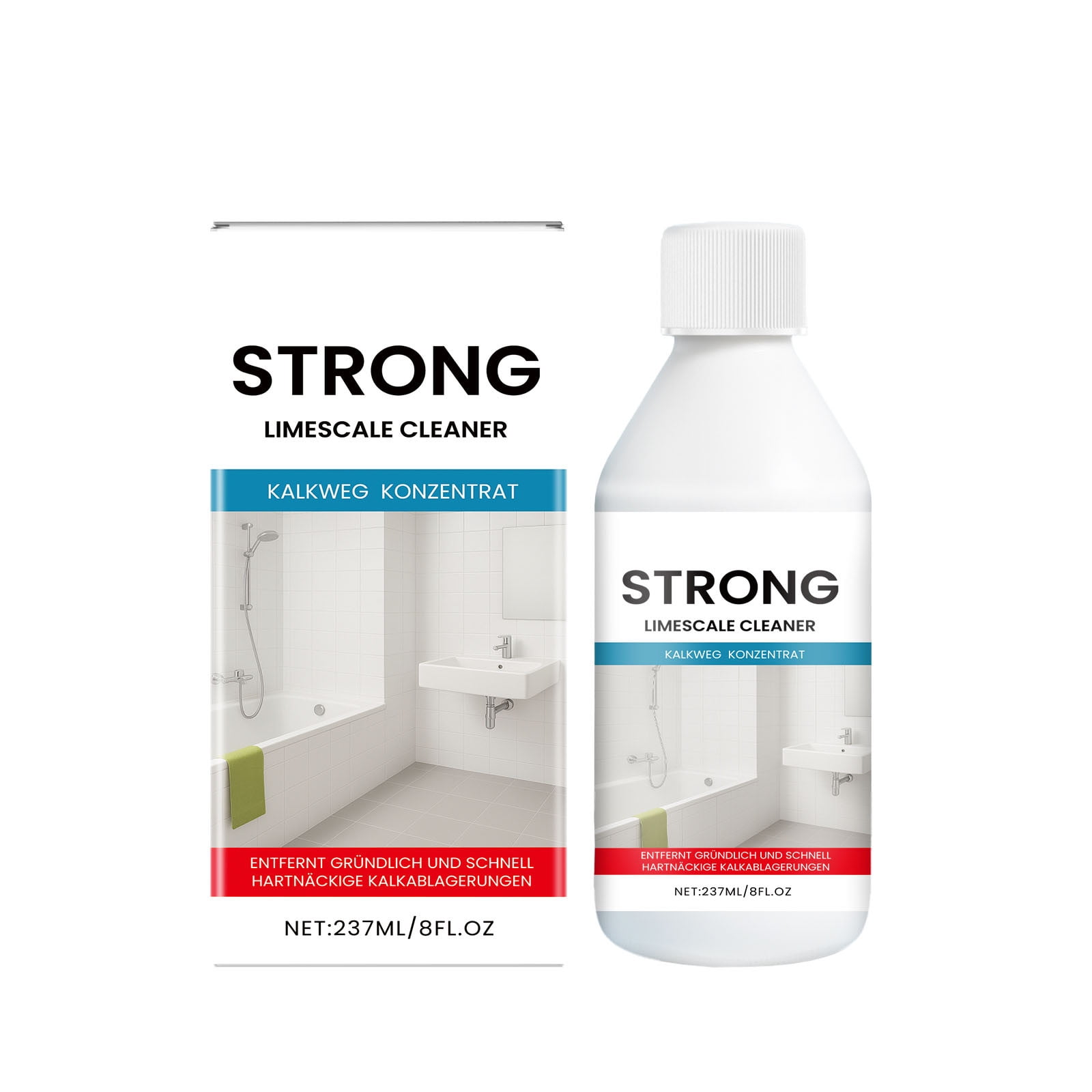 Hard Water Stain Remover,Stain Remover,Rust & Soap Scum Remover,Strong ...