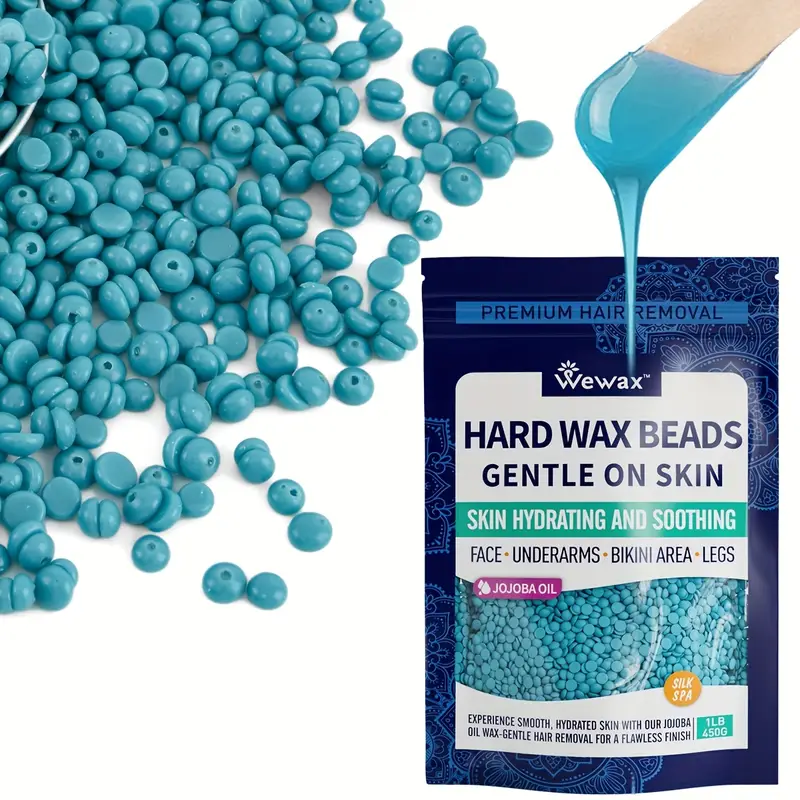 Hard Wax Beads 450g Wewax Wax Beans for Hair Removal Sensitive Light ...