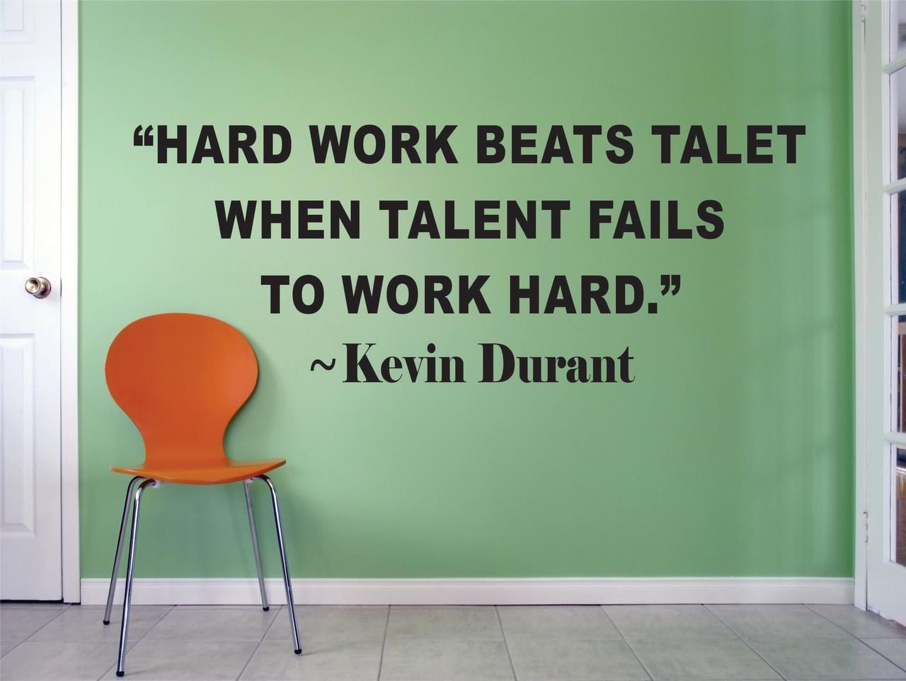 Hard Work Beats Talent When Talent Fails To Work Hard. –Kevin Durant ...