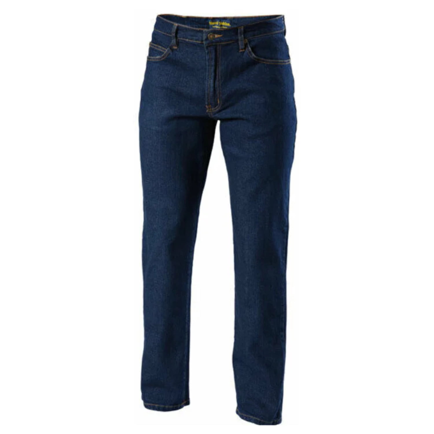 Hard Yakka Mens Stretch Cotton Denim Tough Work Tough Straight Jeans ...