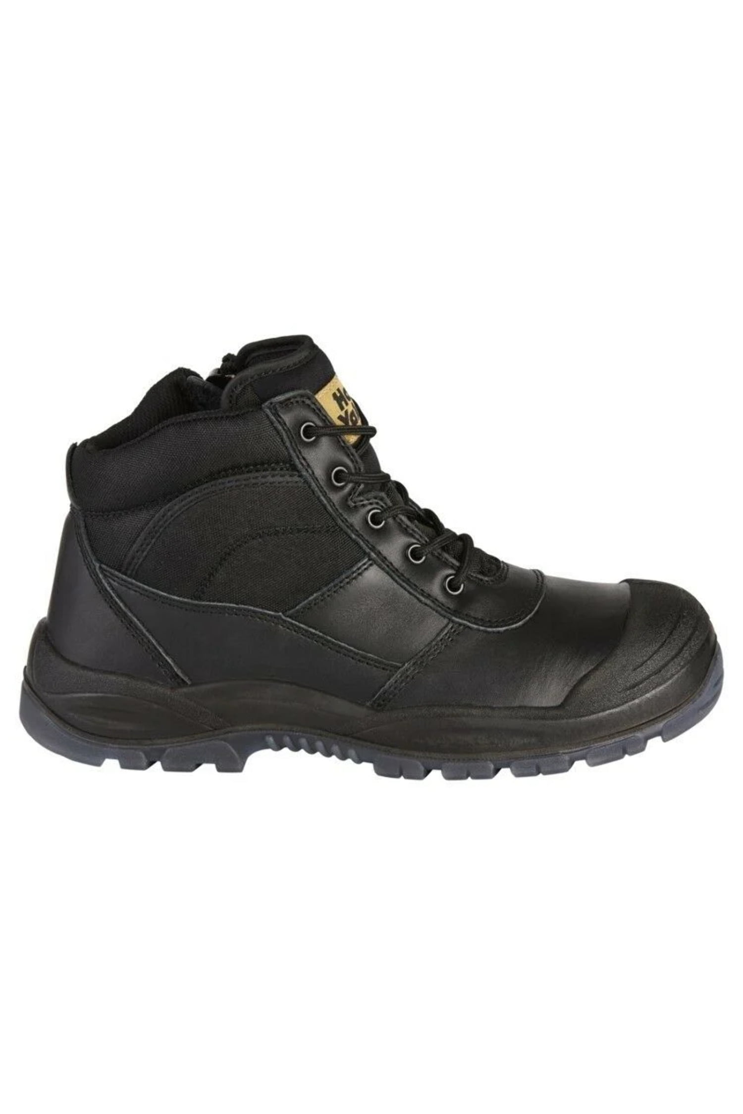 Hard Yakka Mens Utility Side Zip Safety Steel Cap Toe Work Boots Shoe ...