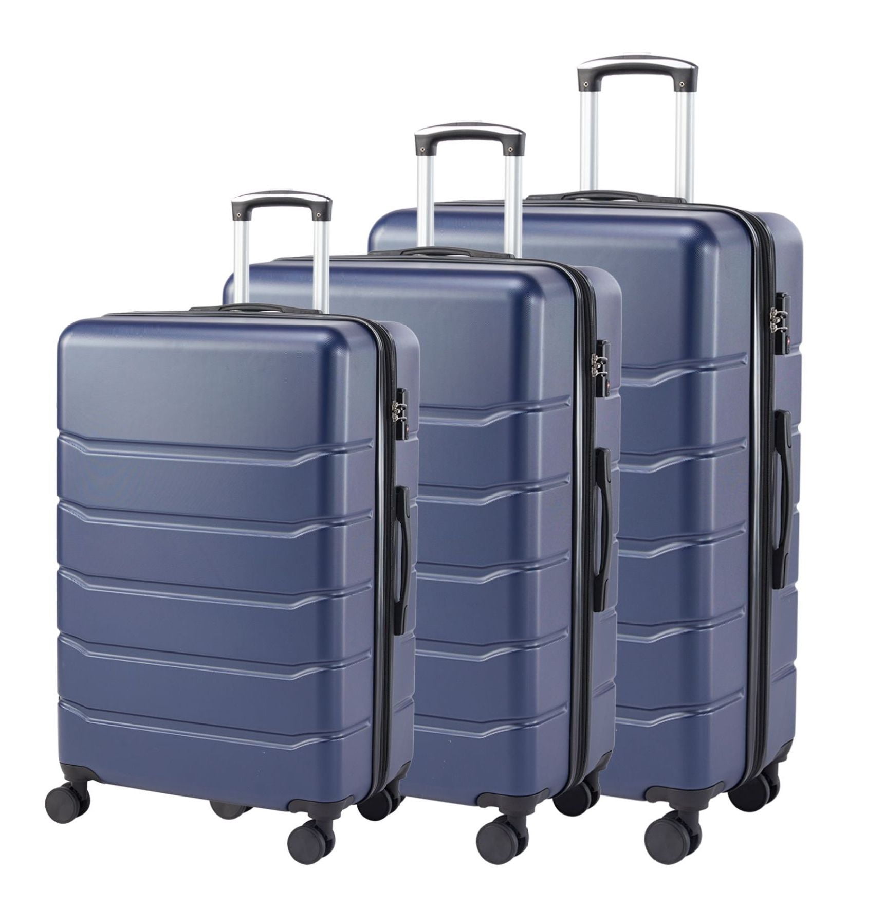 Hard sided expand suitcase with rotating wheels, TSA lock, retractable ...