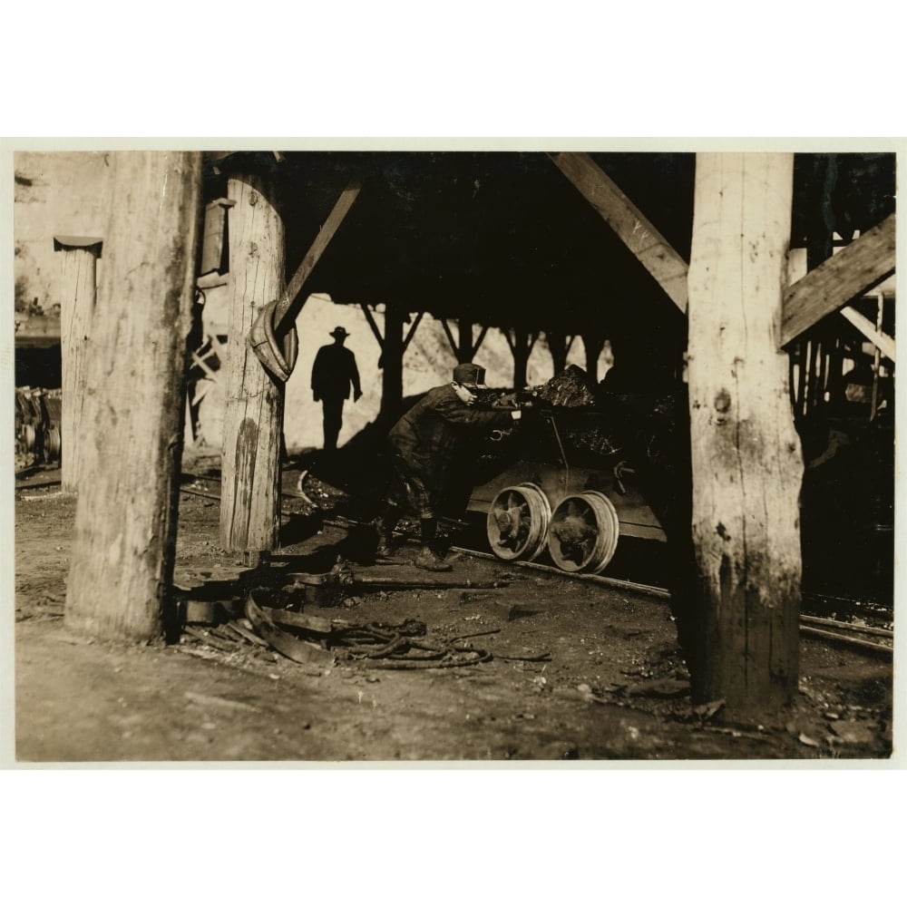 Hard work and dangerous for such a young boy. Poster Print (18 x 24 ...