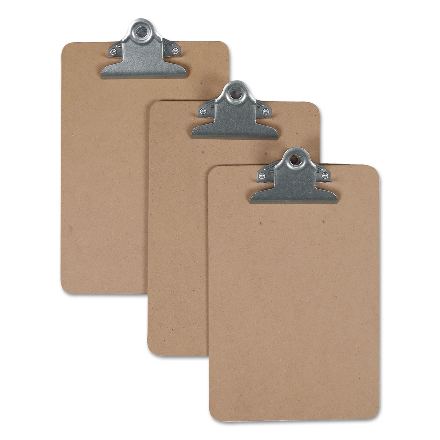 Hardboard Clipboard, 3/4" Capacity, 5 X 8 Sheets, Brown, 3/pack ...