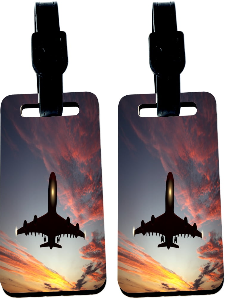 Hardboard Luggage Identifier Tags with Strap - Airliner Close-Up at ...