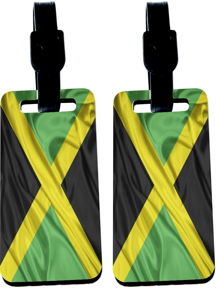 Hardboard Luggage Identifier Tags with Strap - Jamaica Flag (x2 ...