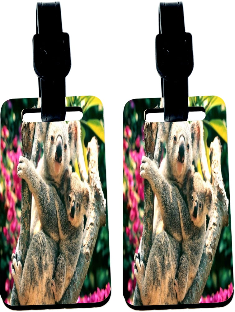 Hardboard Luggage Identifier Tags with Strap - Koalas (x2) - Walmart.com