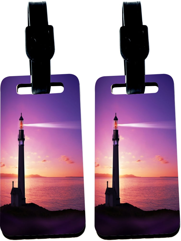 Hardboard Luggage Identifier Tags with Strap - Lighthouse on you're the ...