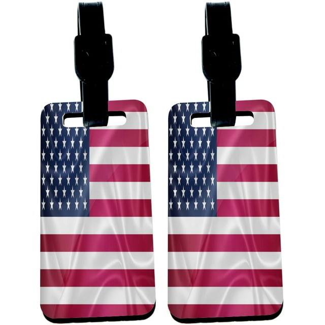 Hardboard Luggage Identifier Tags with Strap - Puerto Rico Flag (x4 ...