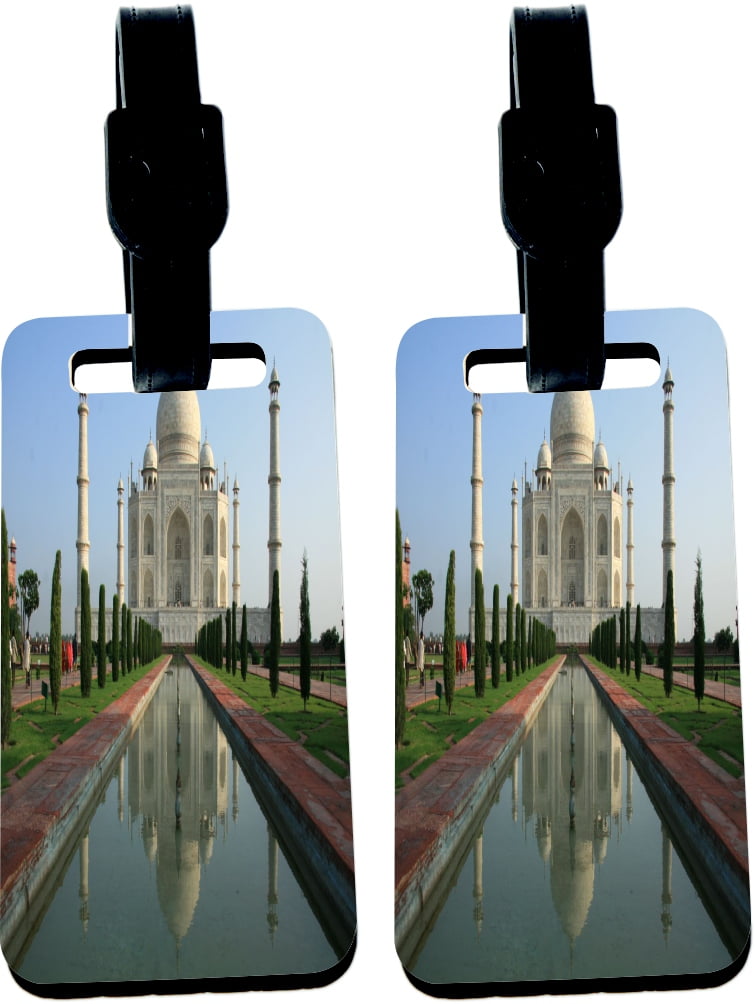 Hardboard Luggage Identifier Tags with Strap - Taj Mahal India ...