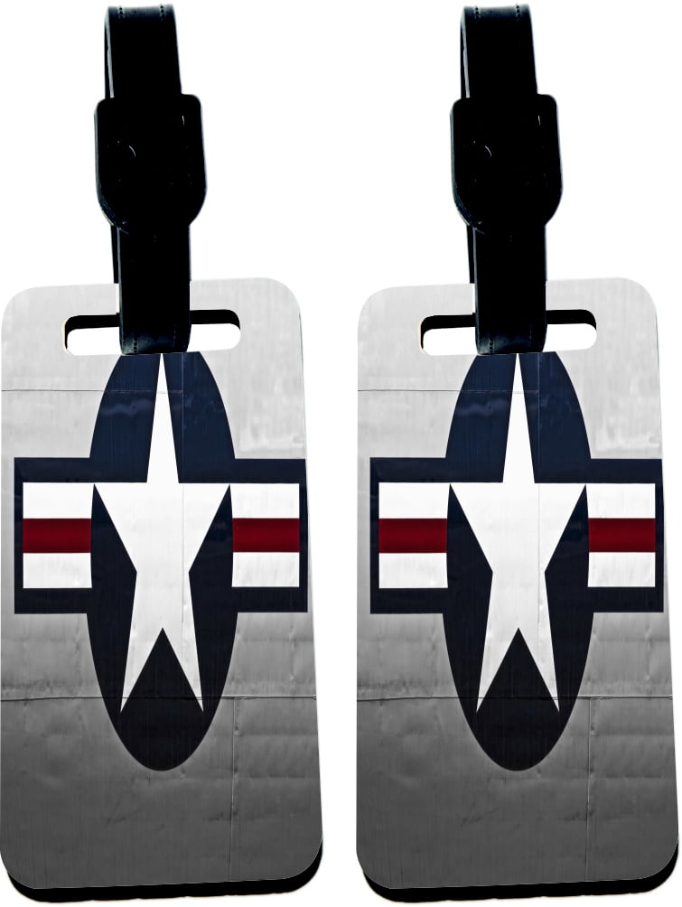 Hardboard Luggage Identifier Tags with Strap - USA Air Force (x2 ...