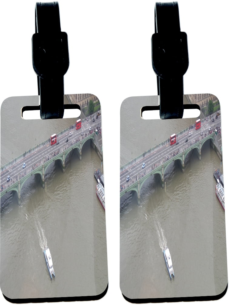 Hardboard Luggage Identifier Tags with Strap - Westminster Bridge ...