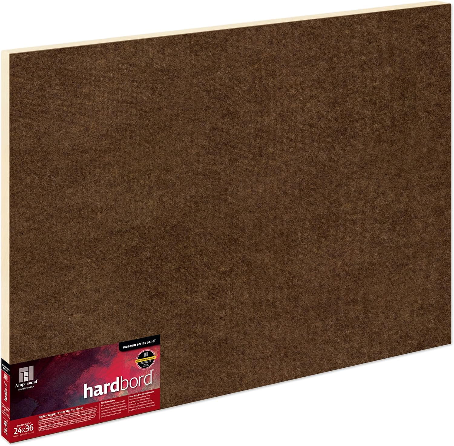Hardboard Wood Painting Panel: Museum Series Hardbord, 24" x 36", 3/4 ...