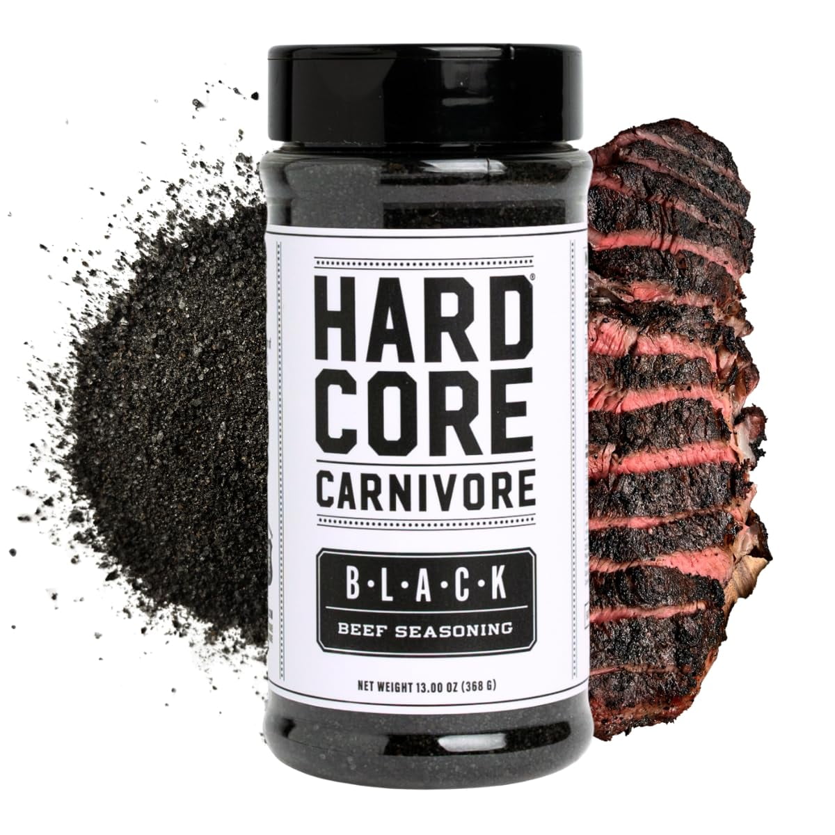 Hardcore Carnivore Black: Activated ESF27 Charcoal Meat Seasoning Rub ...