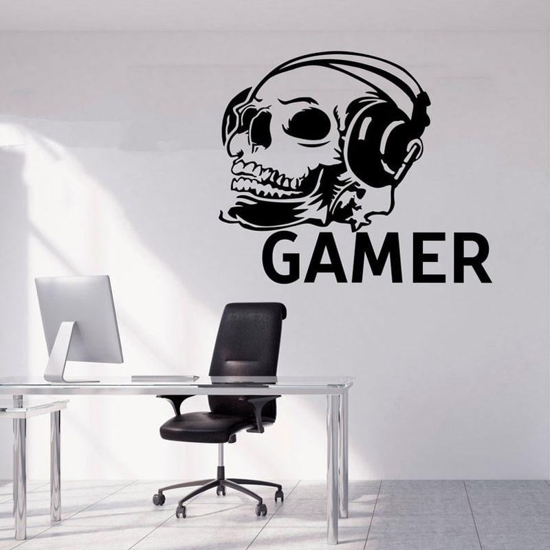 Hardcore Gamer Wall Sticker Vinyl Home Decor For Teens Boys Bedroom ...